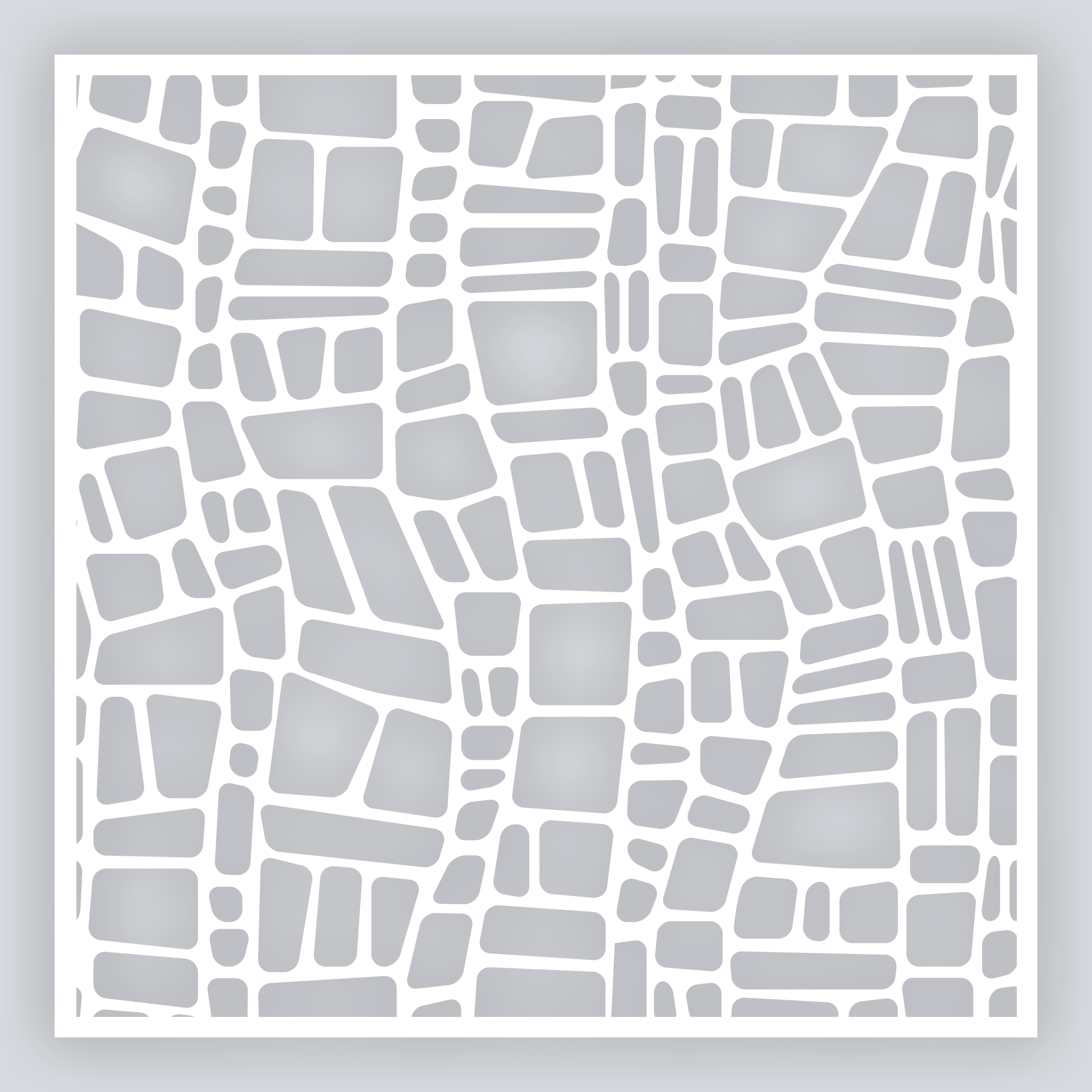 Cobblestone Full Clay Stencil – Smashed Clay + Studios