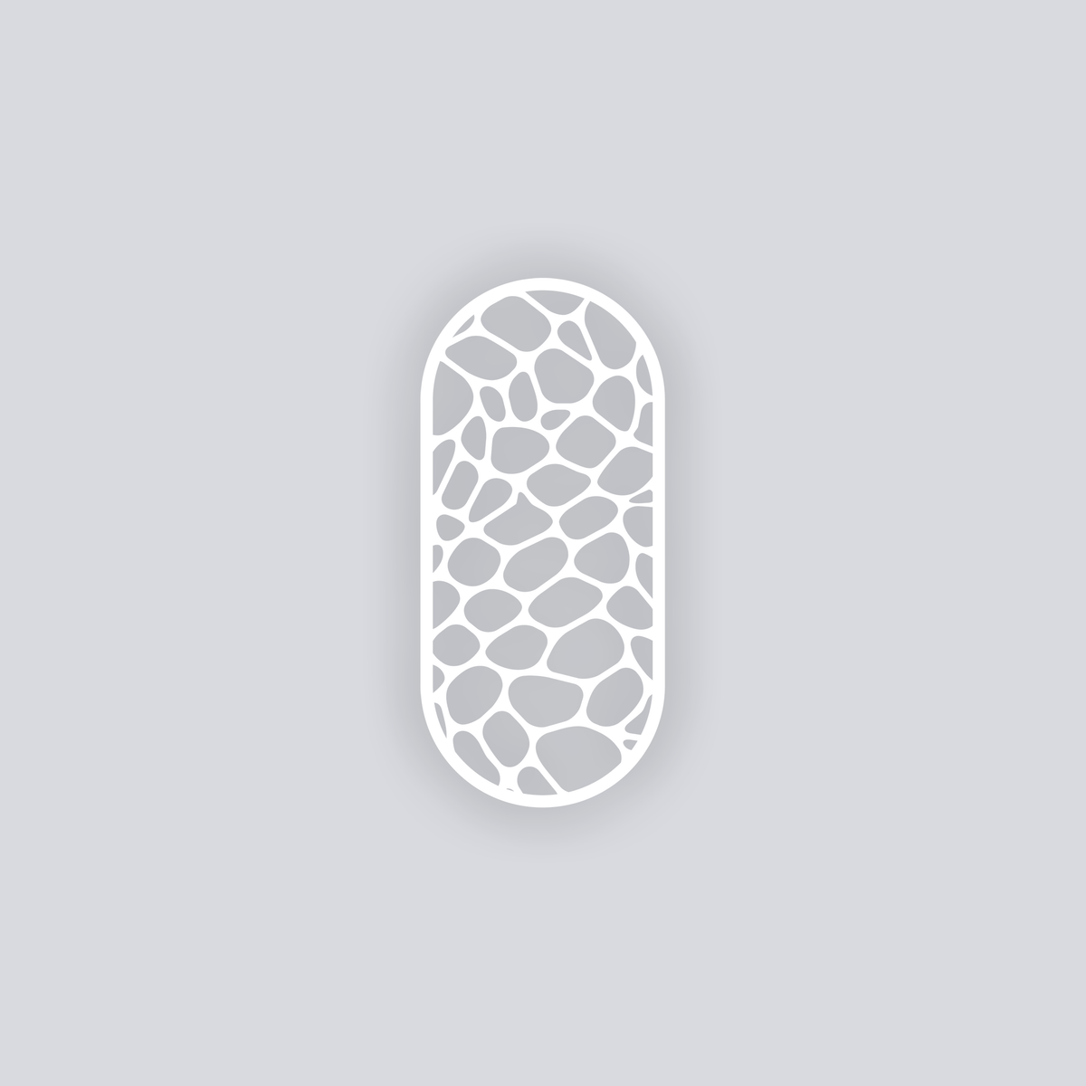 Dragon Scales Rounded Rectangle Face Clay Stencil – Smashed Clay + Studios