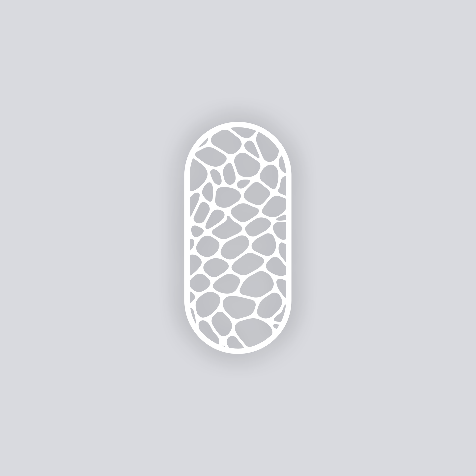 Dragon Scales Rounded Rectangle Face Clay Stencil – Smashed Clay + Studios