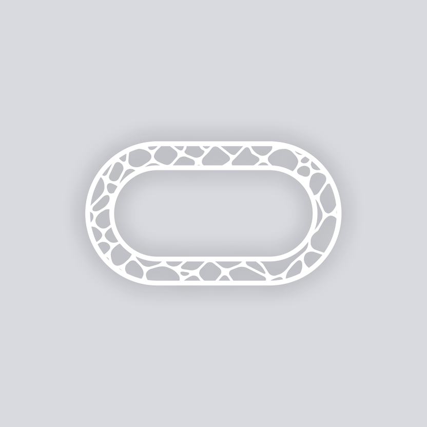 Dragon Scales Rounded Rectangle Rim Clay Stencil – Smashed Clay + Studios