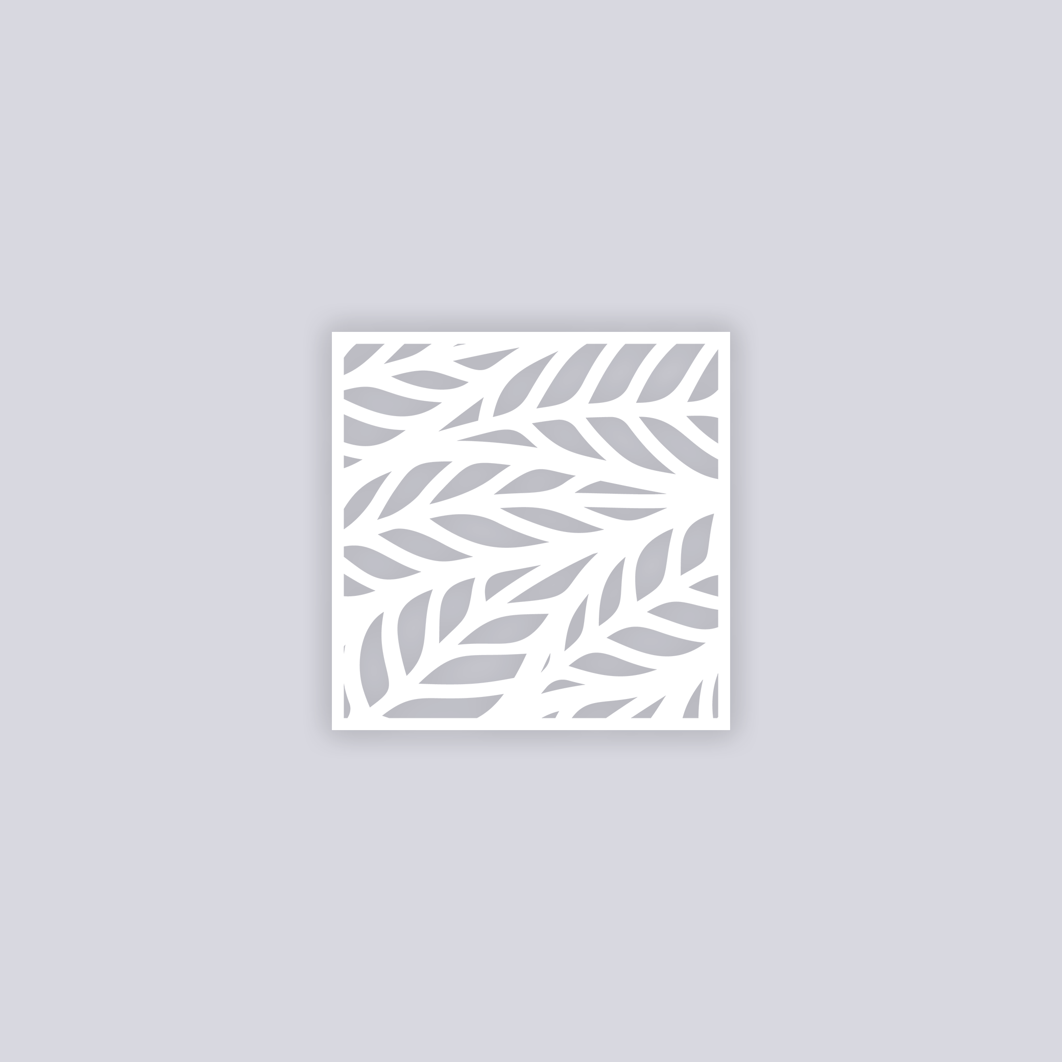 Feather Leaves Square Clay Stencil – Smashed Clay + Studios