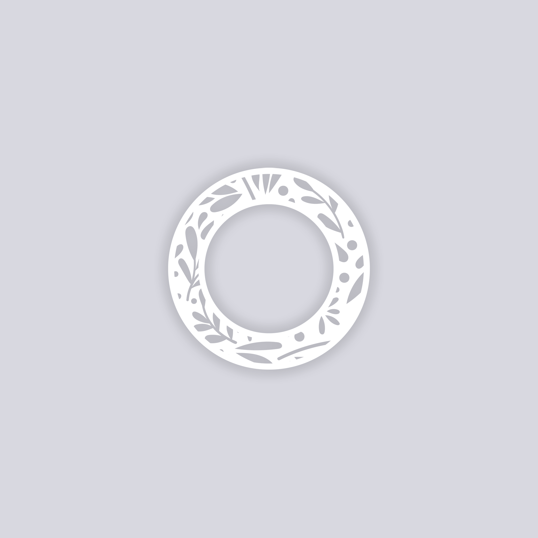 Floral Garden Circle Rim Clay Stencil – Smashed Clay + Studios