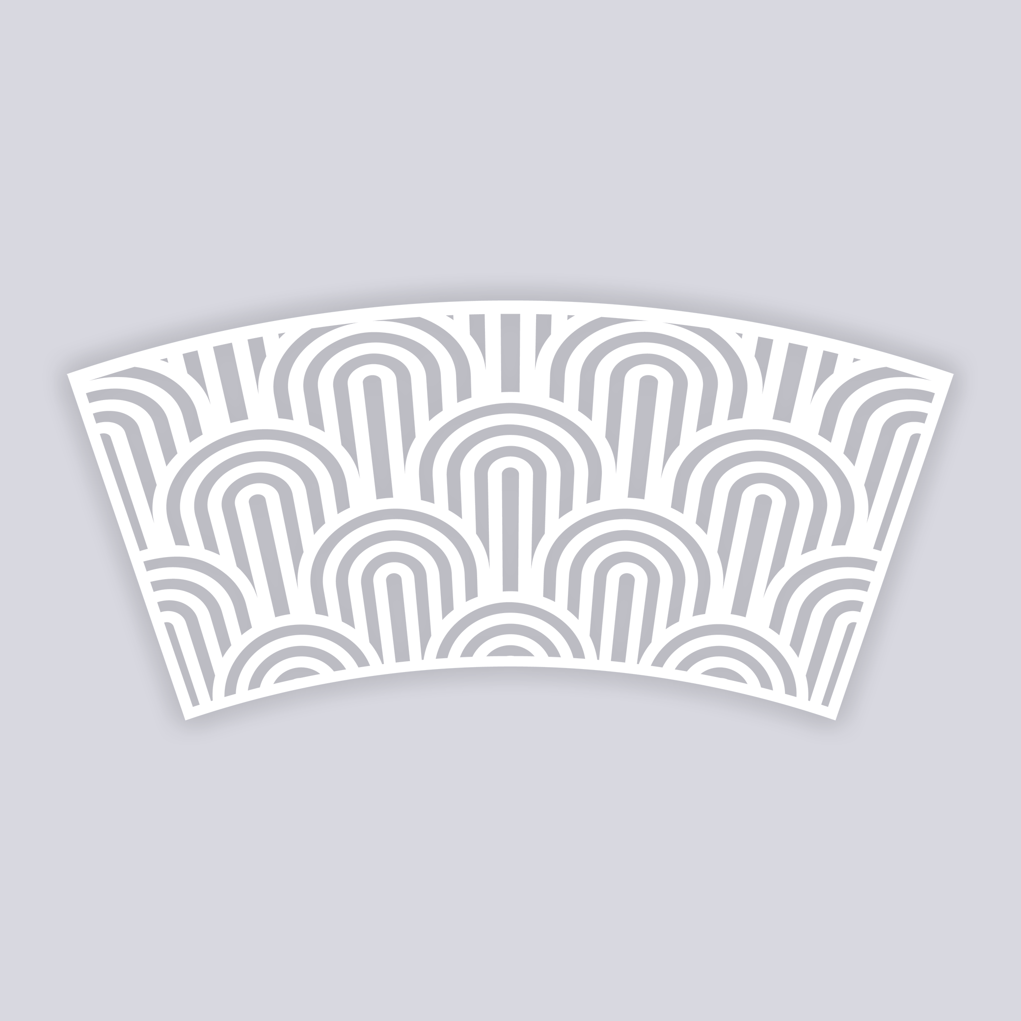 Groovy Loops Cups + Cones Clay Stencil – Smashed Clay + Studios