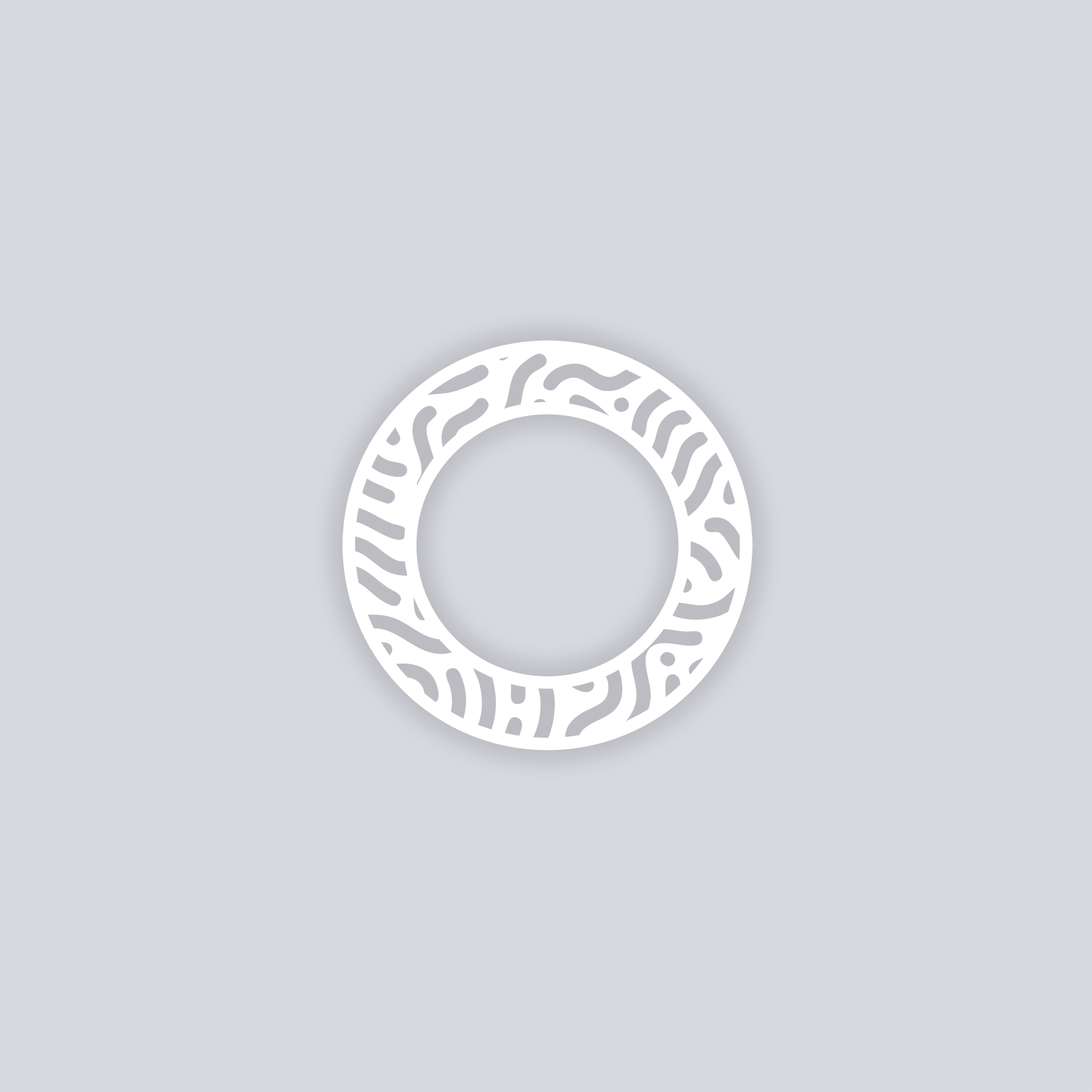 Maze Runner Circle Rim Clay Stencil – Smashed Clay + Studios