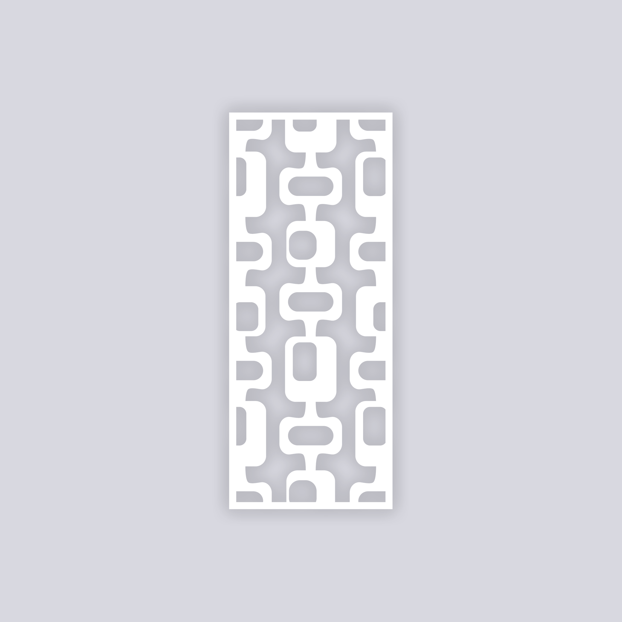 Mid Century Modern Rectangle Face Clay Stencil – Smashed Clay + Studios